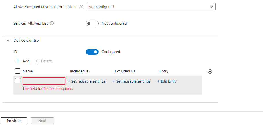 How to configure Removable Storage Access Control using Intune UI